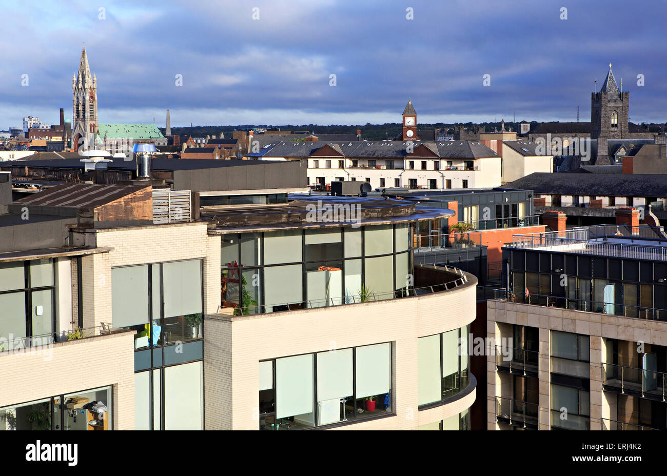Morning view of downtown Dublin Stock Photo - Alamy