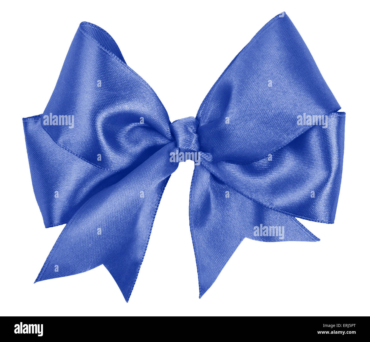 blue bow isolated on white Stock Photo - Alamy