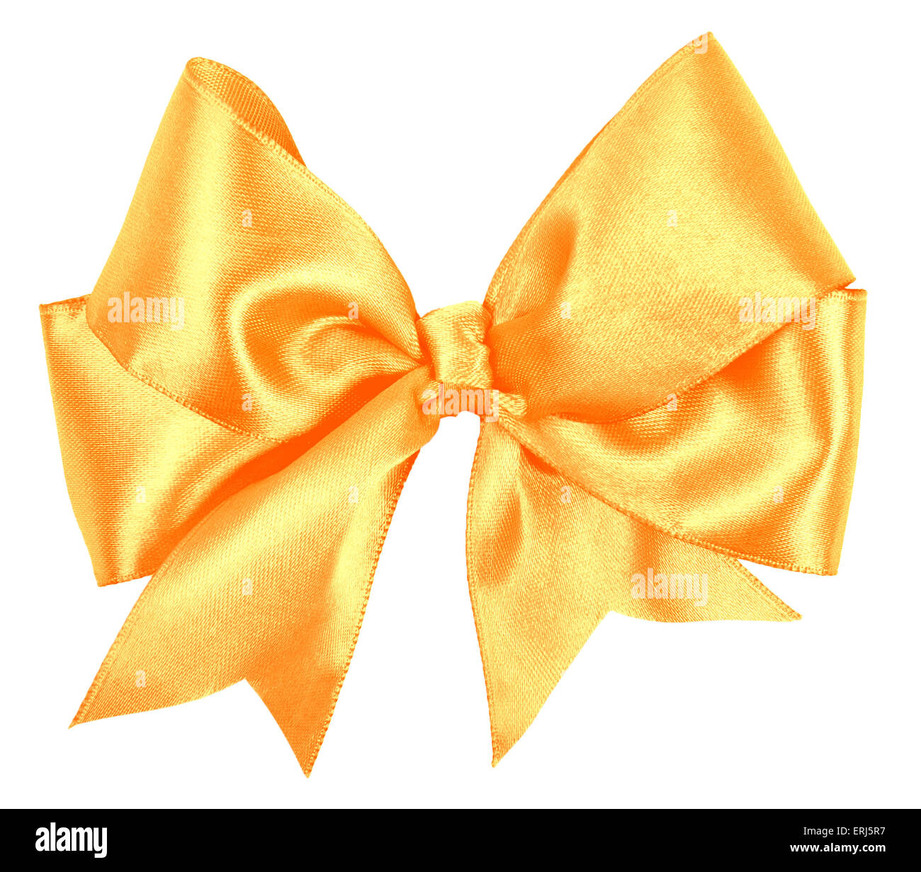 golden bow isolated on white Stock Photo - Alamy