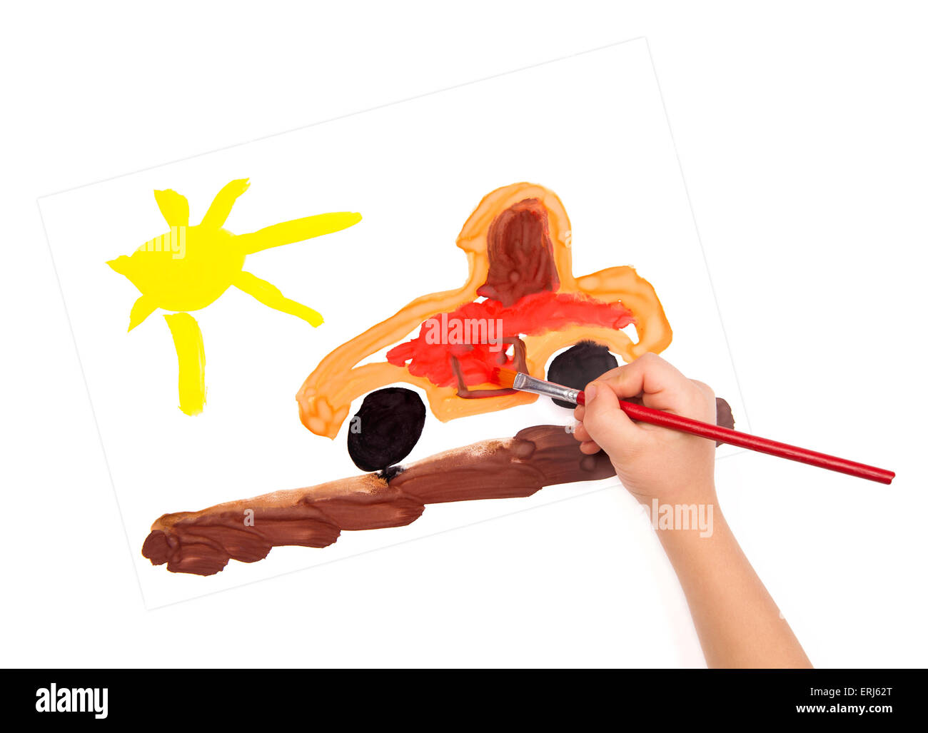 Draw picture child simple Cut Out Stock Images & Pictures - Alamy