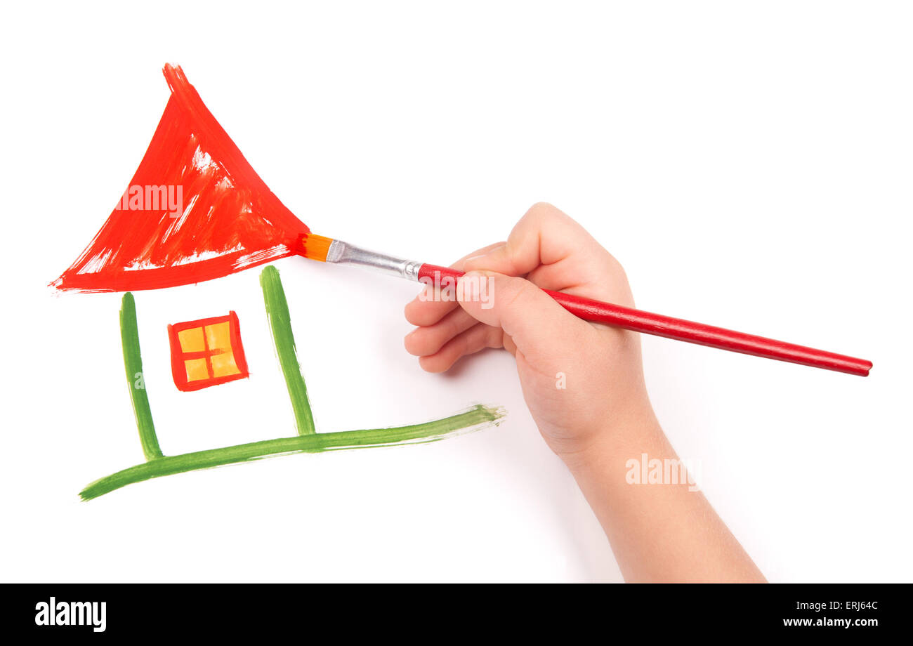 Draw picture child simple Cut Out Stock Images & Pictures - Alamy