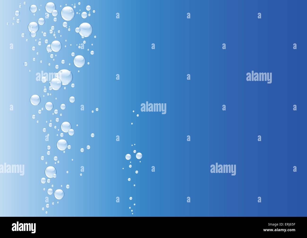 Blue water bubbles vector Stock Vector Images - Alamy