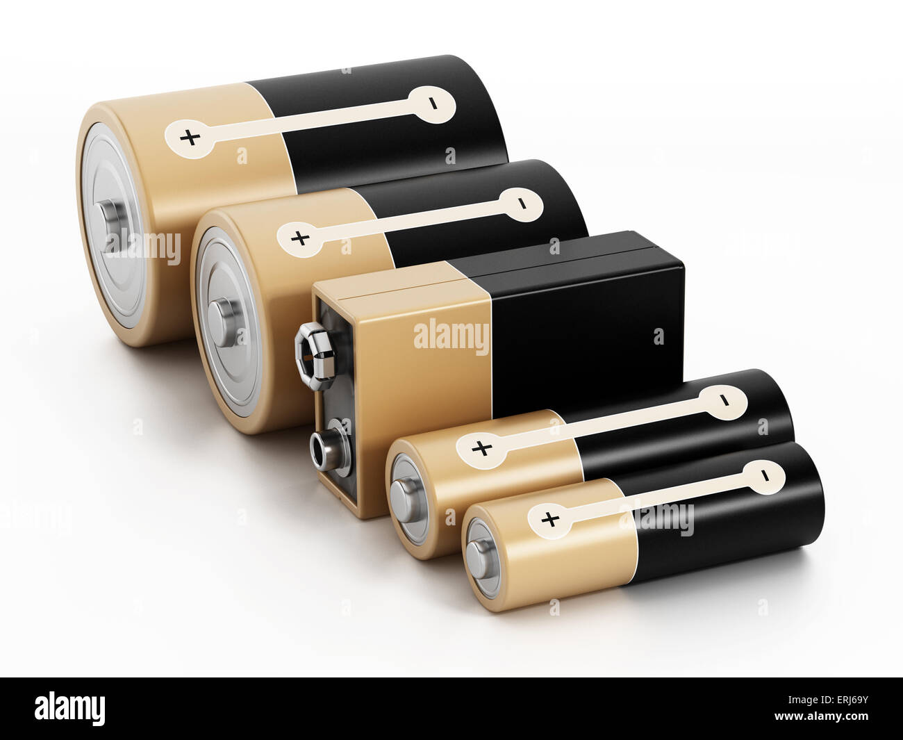 Battery isolated on white background Stock Photo - Alamy