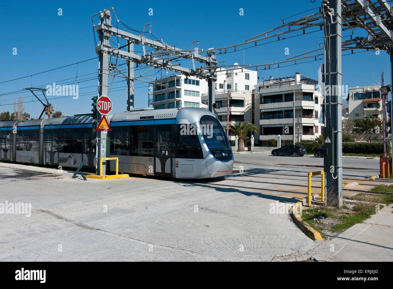 Train Transport Athens Stock Photo - Alamy