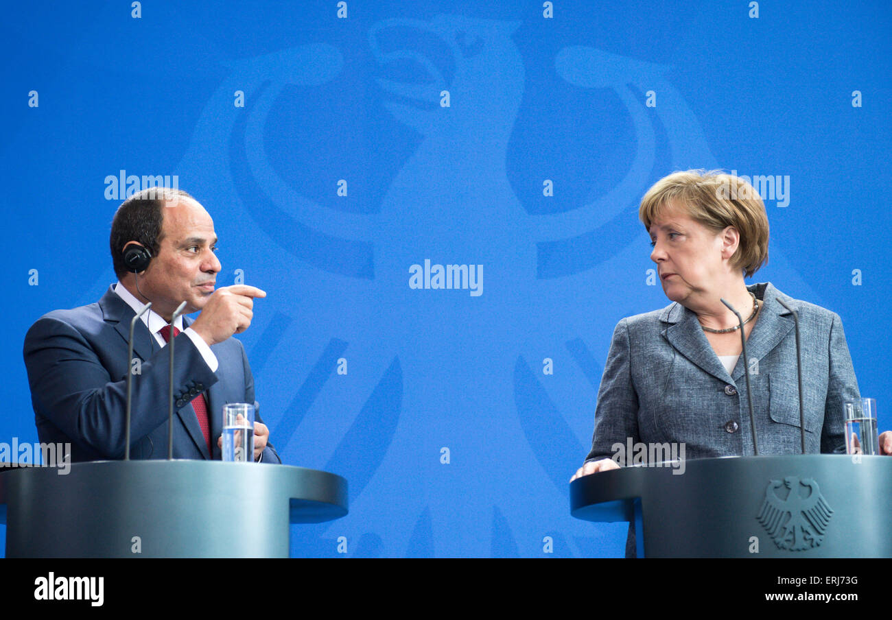 Berlin, Germany. 03rd June, 2015. Egyptian President Abdel Fattah el ...