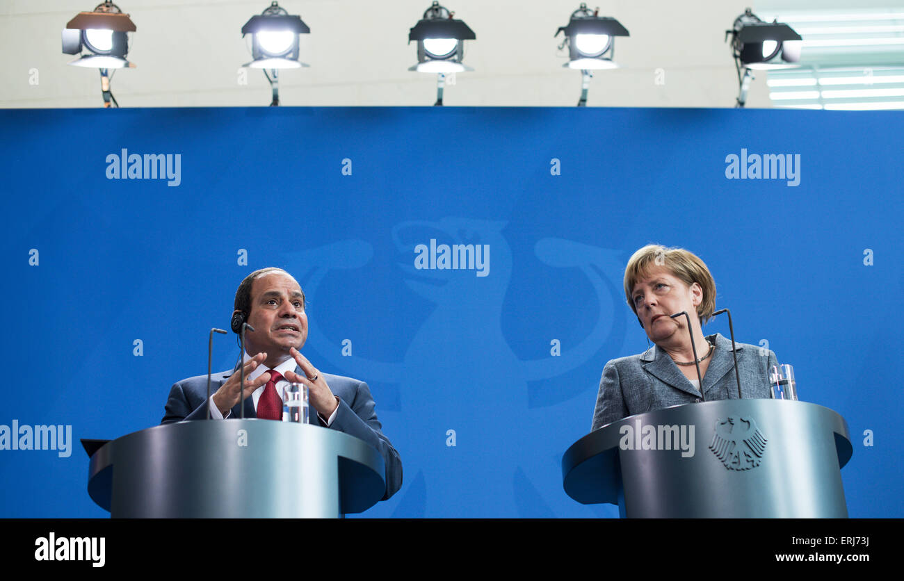 Berlin, Germany. 03rd June, 2015. Egyptian President Abdel Fattah el ...