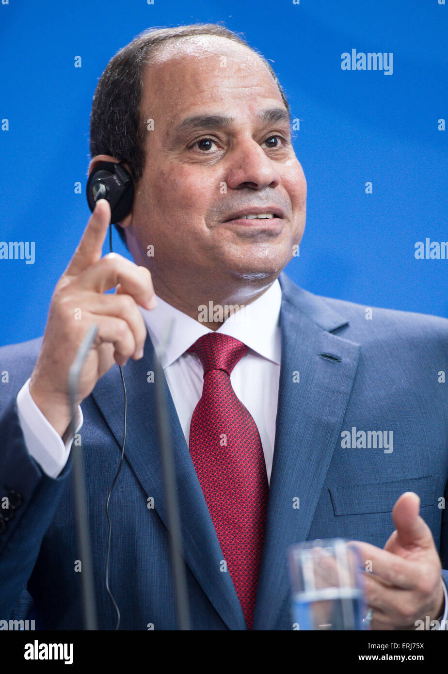 Berlin, Germany. 03rd June, 2015. Egyptian President Abdel Fattah el ...