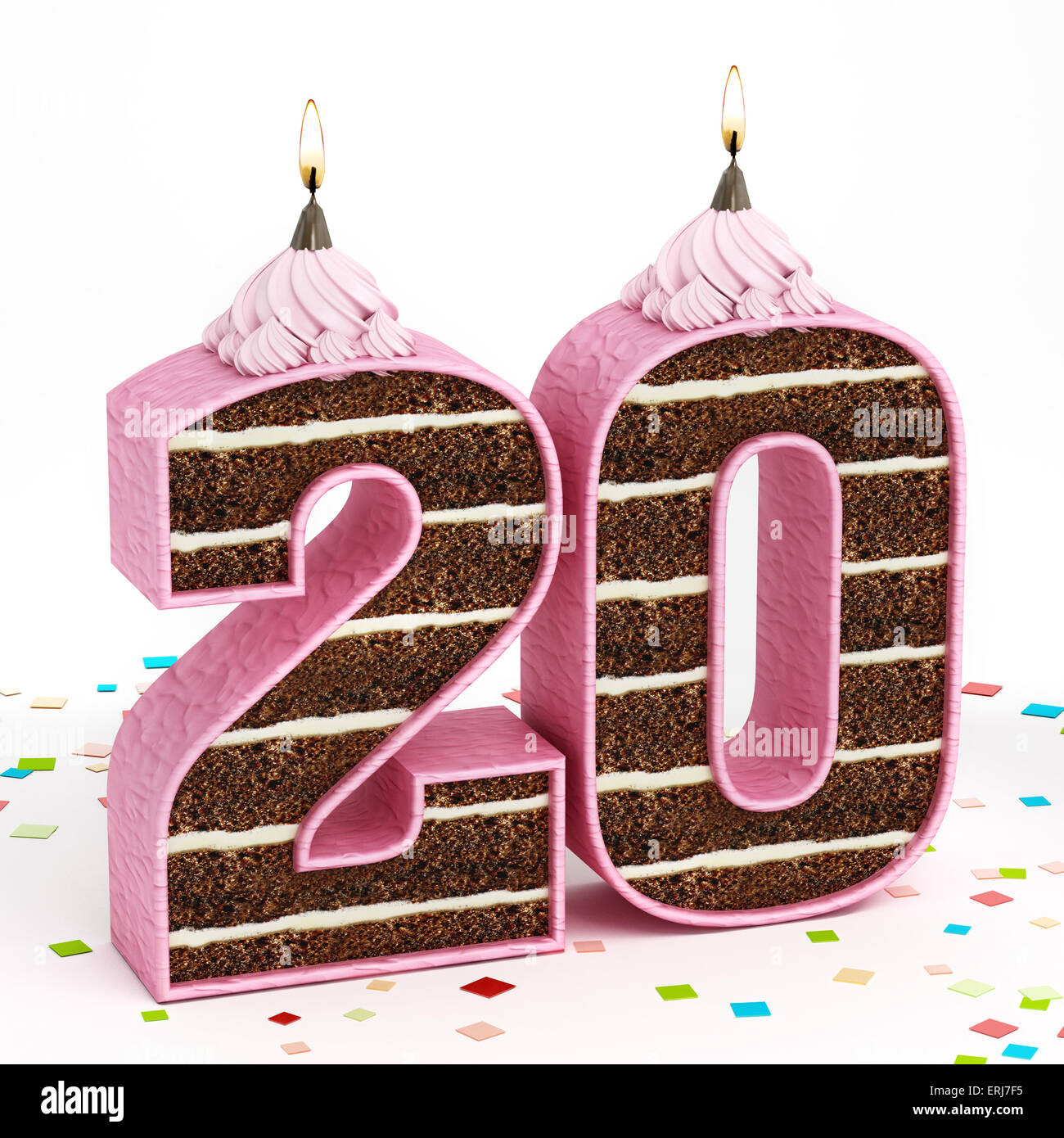 Happy Birthday Cake Pink 20