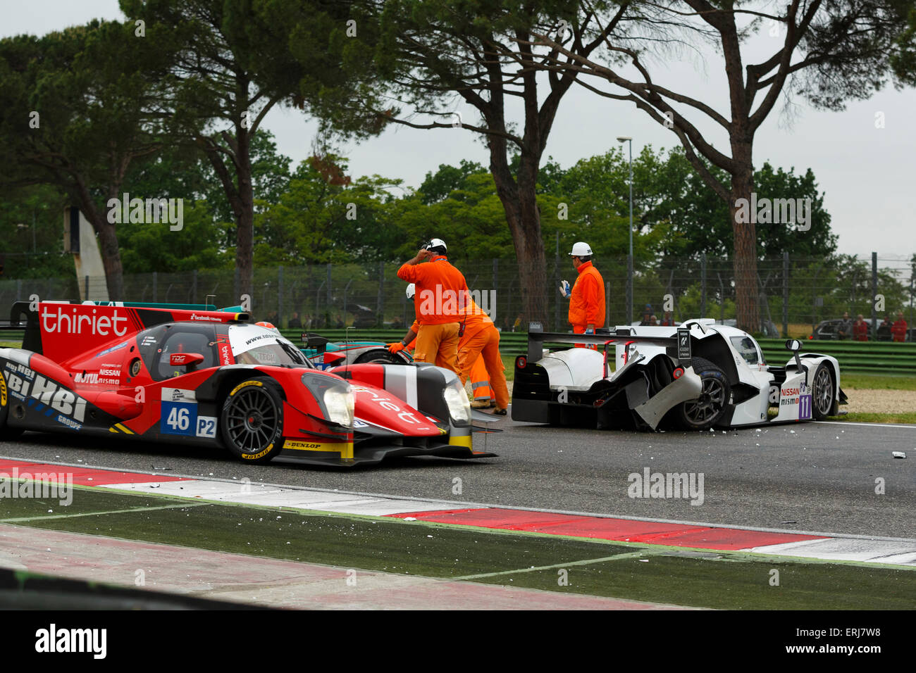 Imola, Italy – May 16, 2015: Ginetta – Nissan of LANAN RACING Team ...