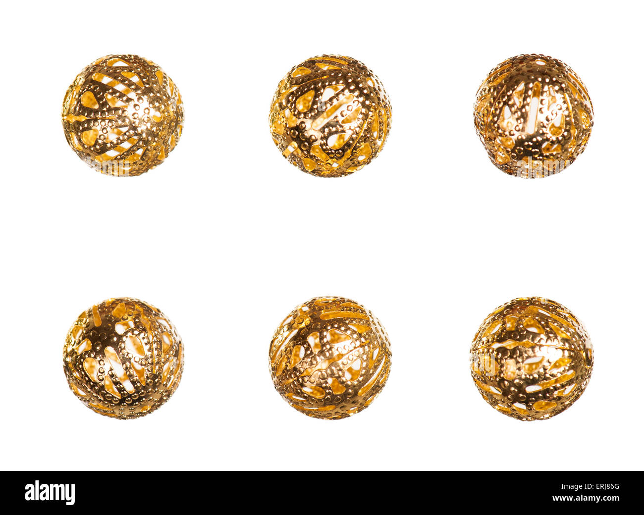 set of oriental decorative golden balls Stock Photo - Alamy