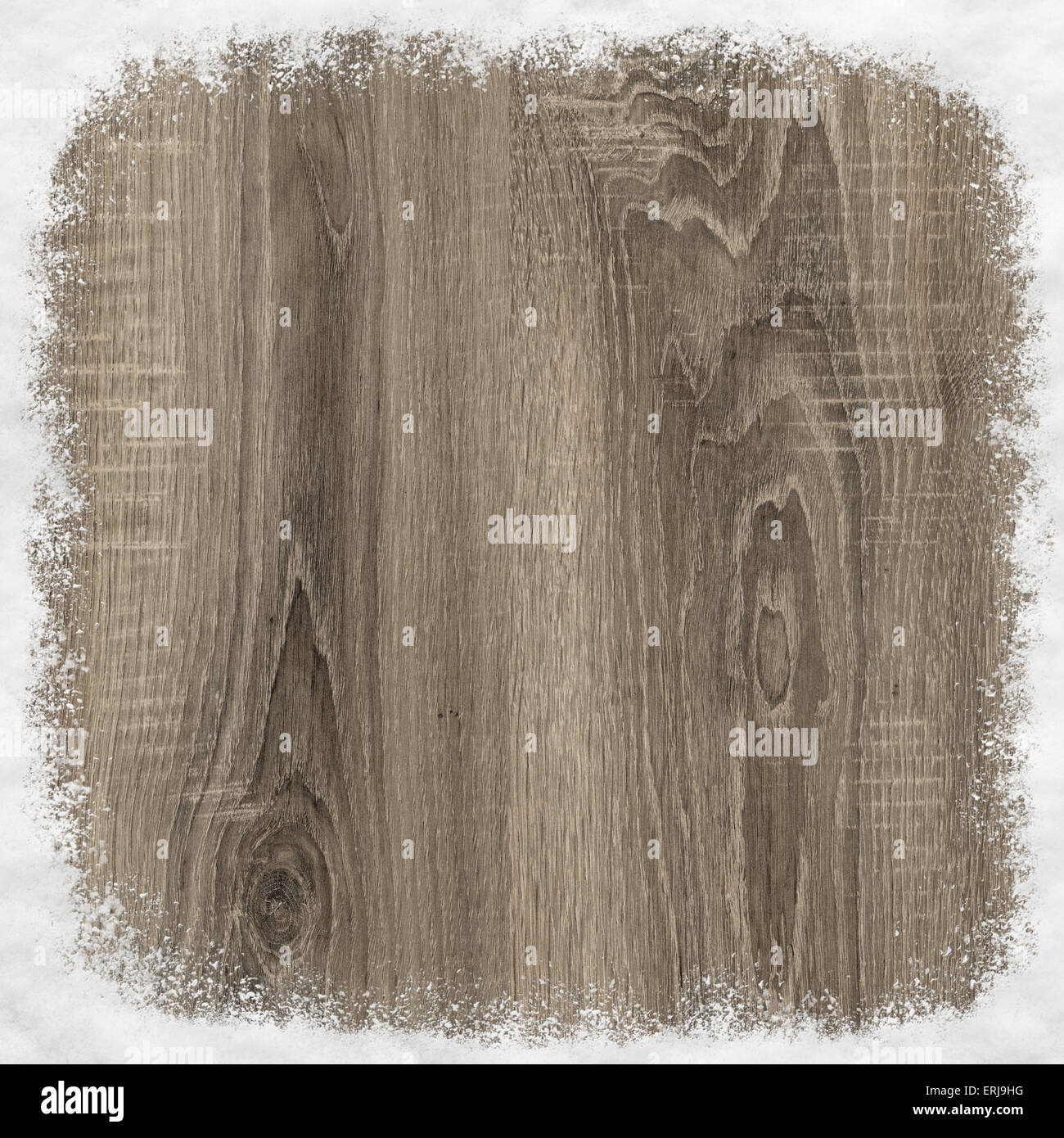 frame made of wood and snow Stock Photo - Alamy