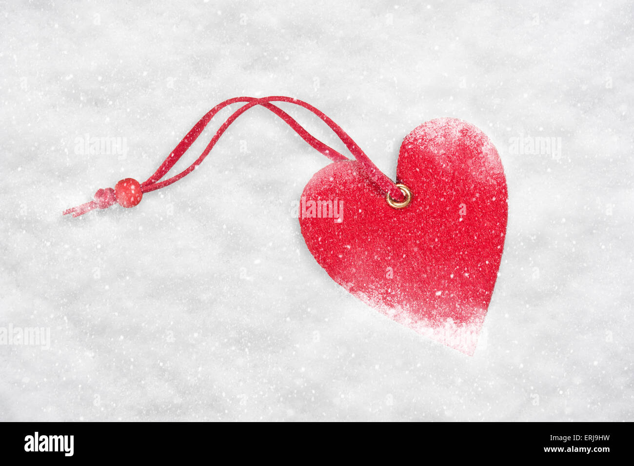 Big heart on snow hi-res stock photography and images - Alamy