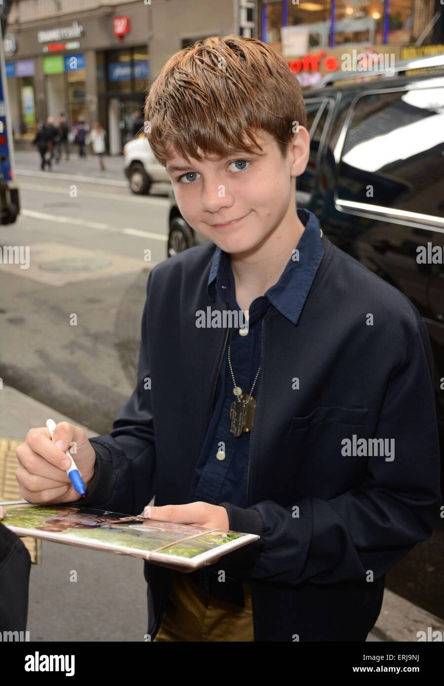 New York, NY, USA. 3rd June, 2015. Ty Simpkins at talk show appearance ...