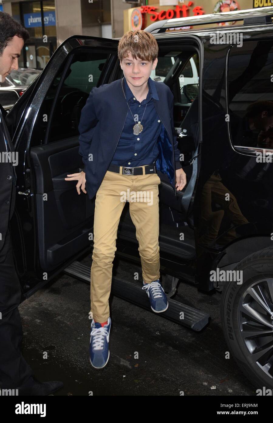 New York, NY, USA. 3rd June, 2015. Ty Simpkins at talk show appearance ...