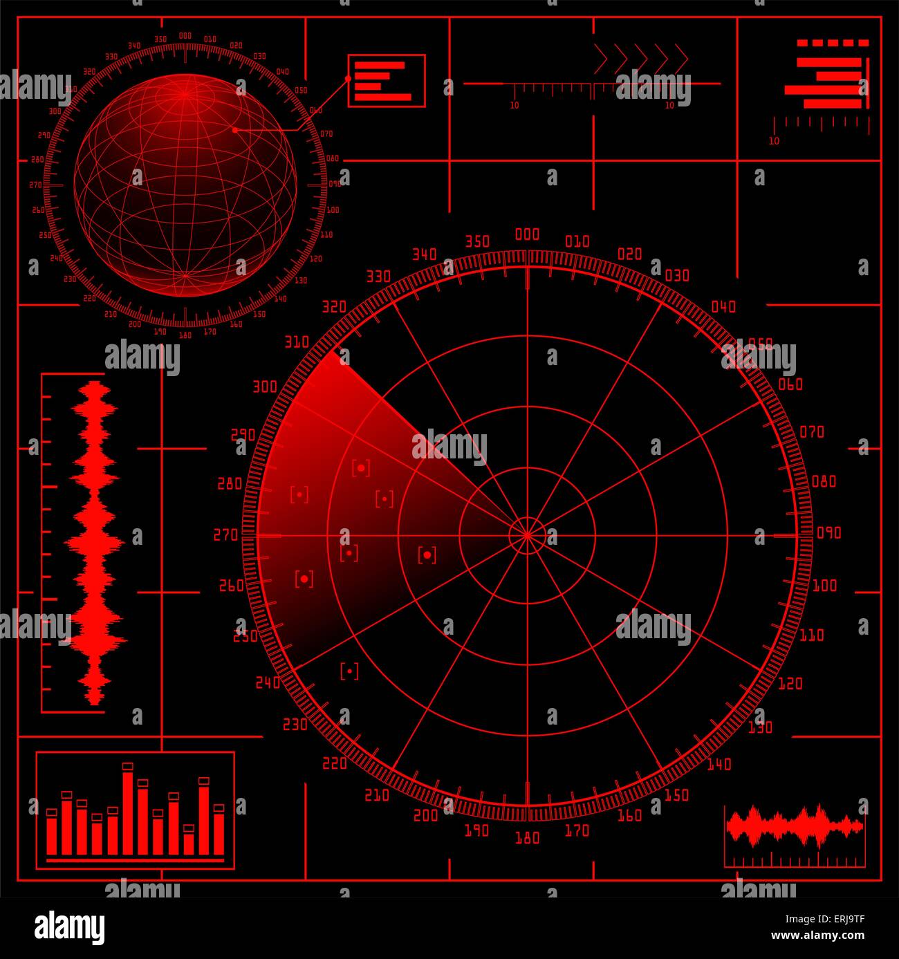 Military radar screen hi-res stock photography and images - Alamy