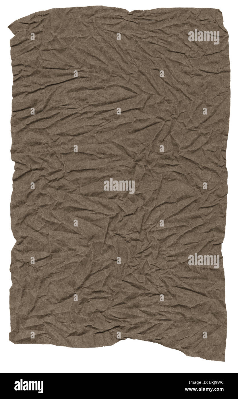dark grey crumpled paper isolated on white Stock Photo - Alamy
