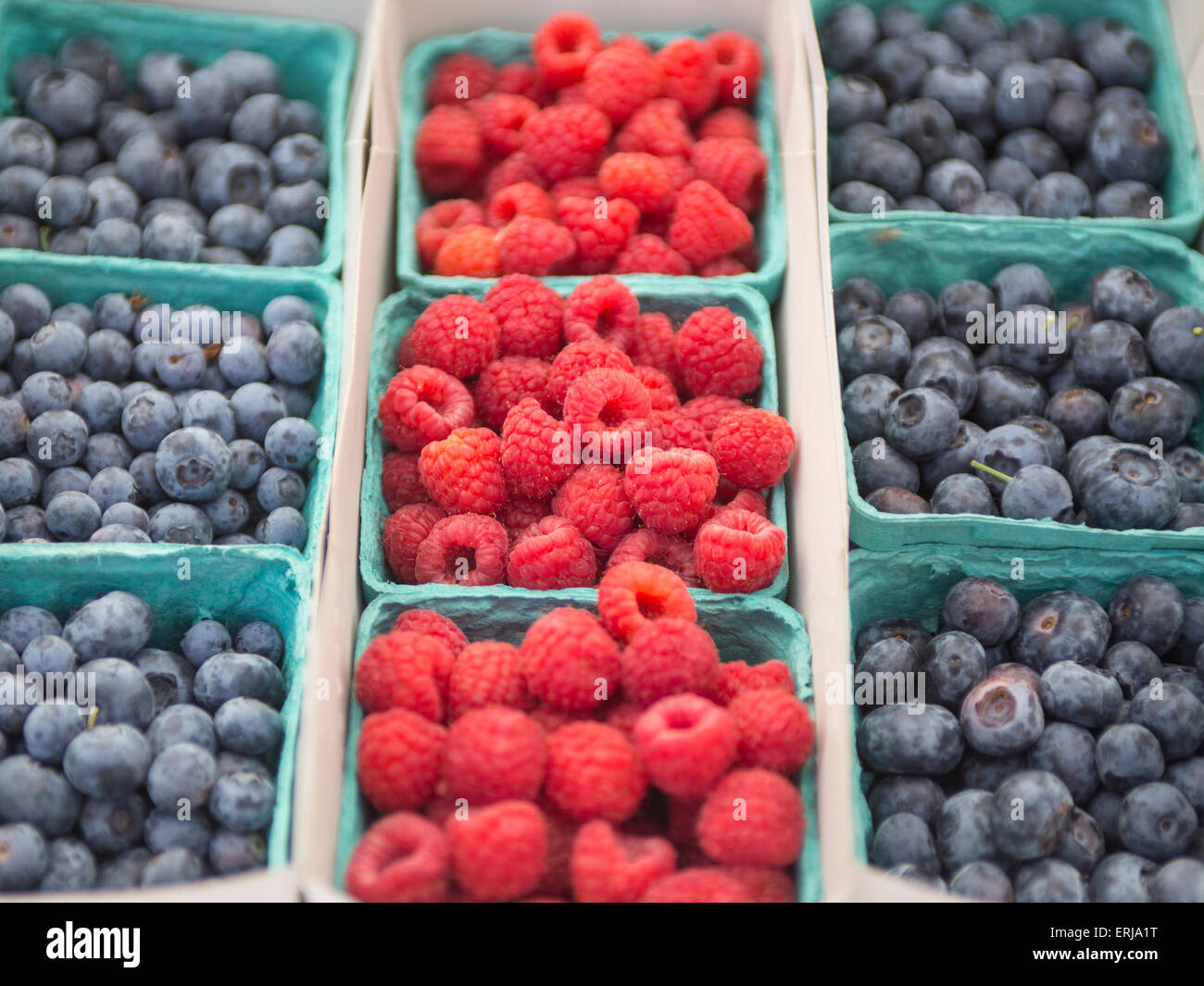 Raspberries and Blueberries Stock Photo - Alamy