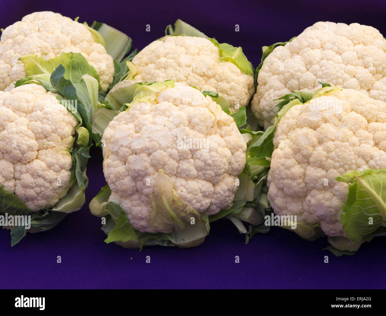 Organic Cauliflower from a Farmers Market Stock Photo - Alamy