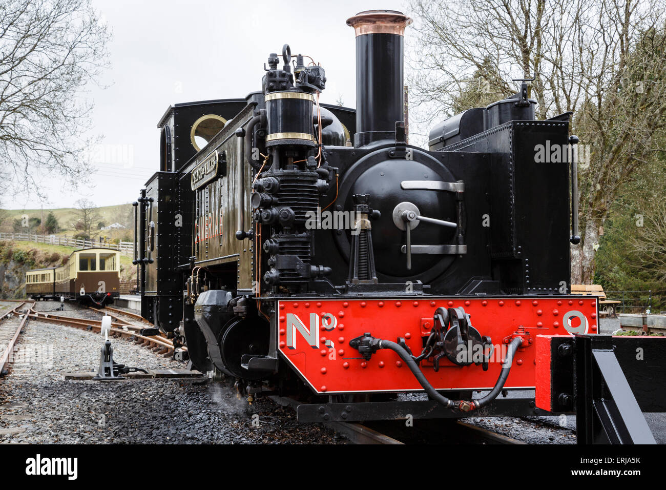 Steam engine Prince of Wales at Devil’s Bridge Station, Vale of Rheidol ...