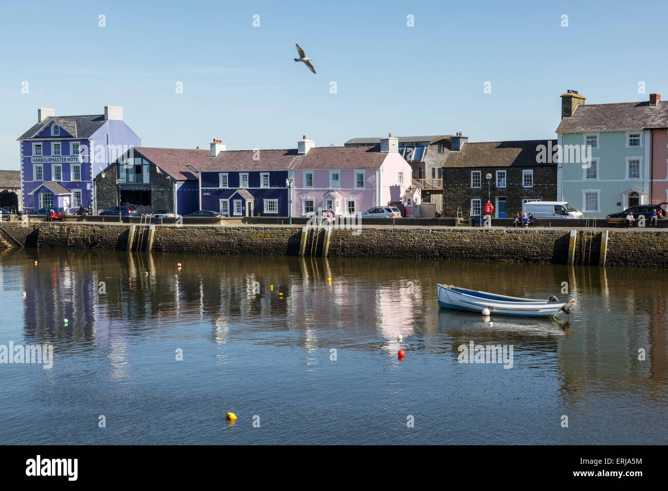 The harbour at Aberaeron, Ceredigion, Wales Stock Photo - Alamy