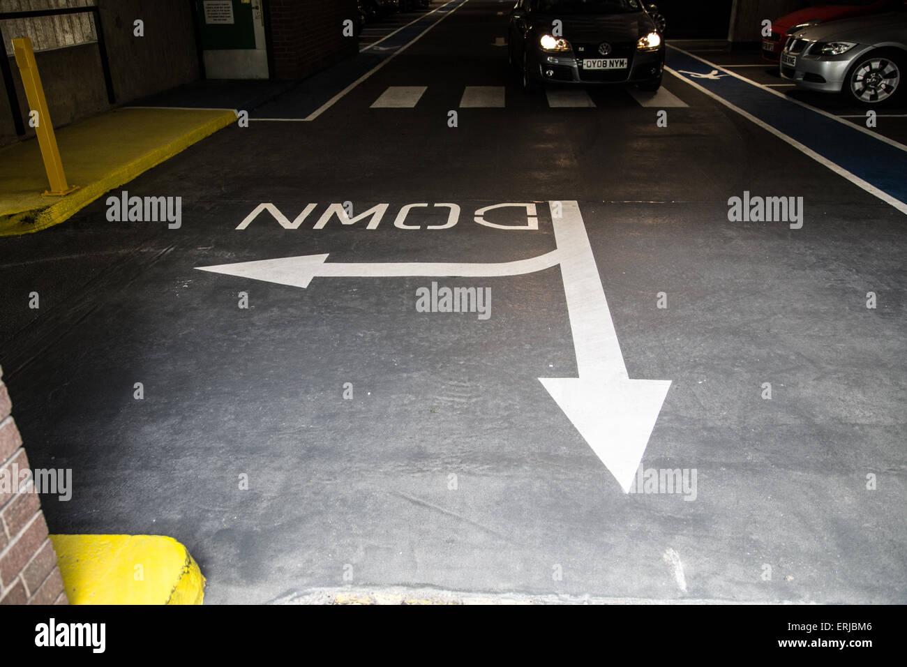 Painted car park floor hi-res stock photography and images - Alamy