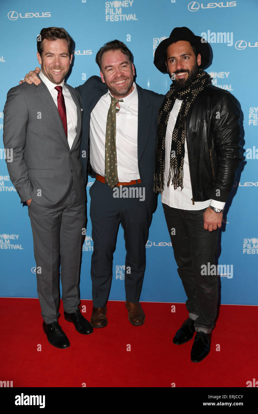 Sydney, Australia. 3 June 2015. Pictured: Brendan Cowell, Alex ...