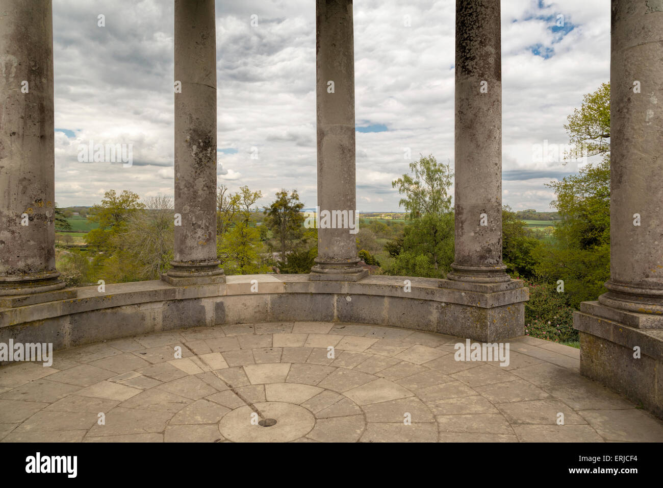 View from the Ionic Rotunda, ( Capability Brown ) an 18th-century folly ...