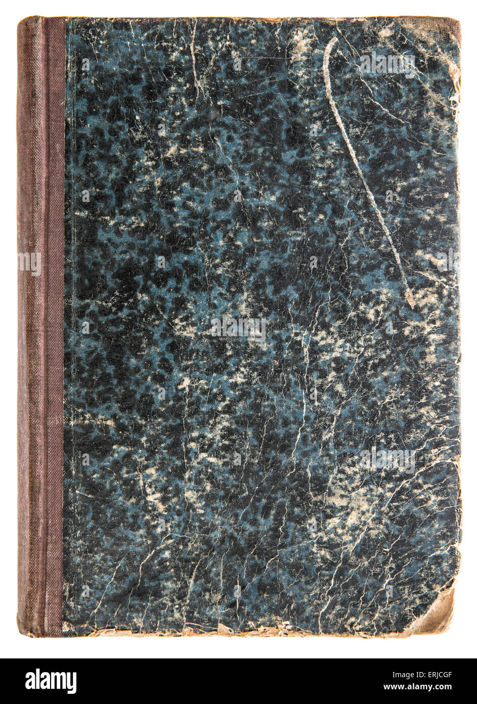 Vintage paper book cover isolated on white background. Antique object ...