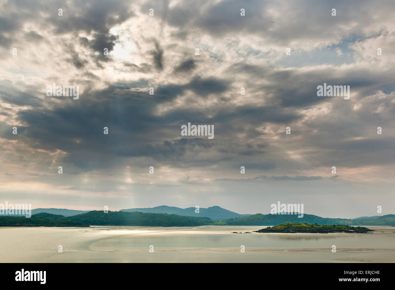 Evening view across the Rough Firth taken from Castle Point near ...