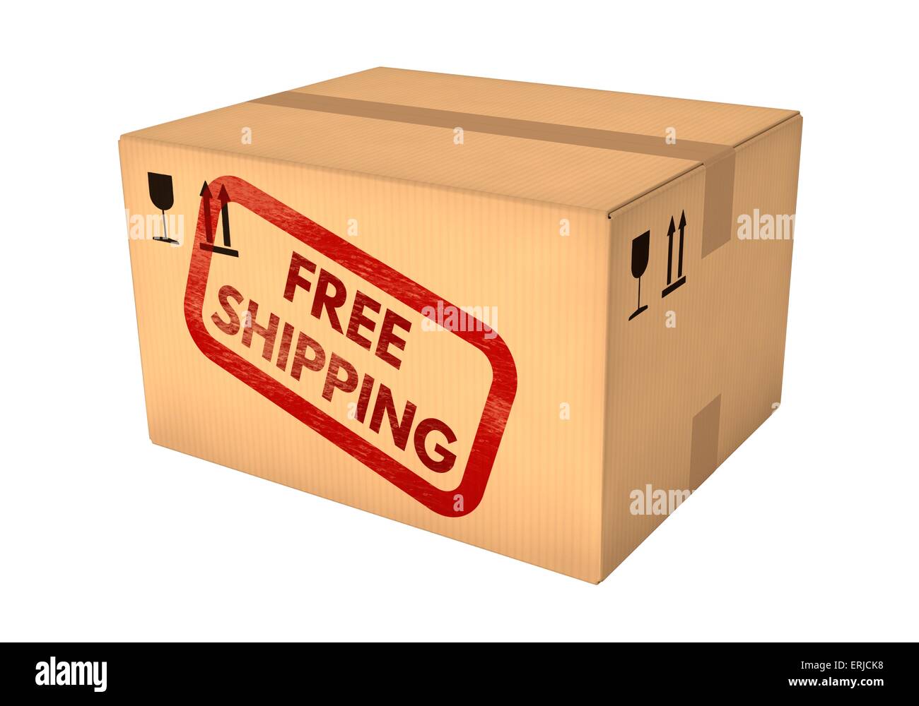 Free shipping box Stock Photo - Alamy
