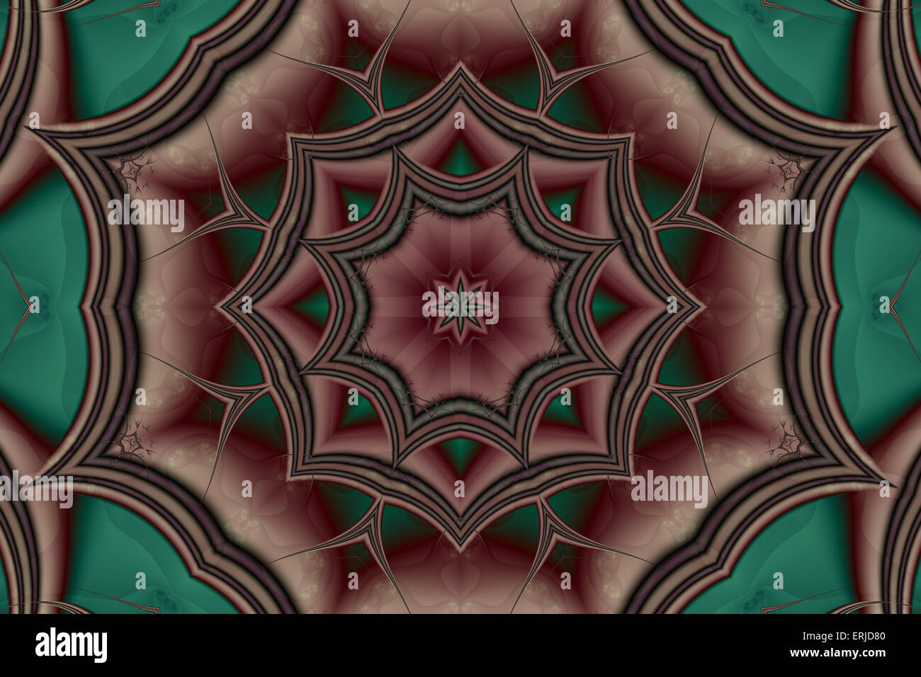 Symmetrical star-like design element for creative work Stock Photo - Alamy