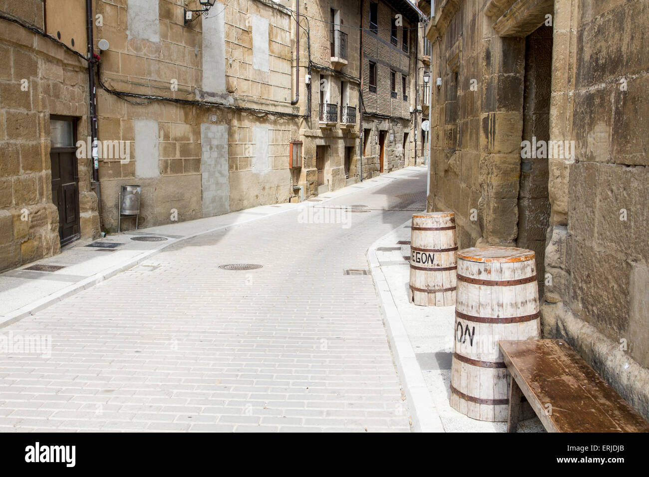 Main Street, Labastida, Alava, Basque Country Stock Photo - Alamy