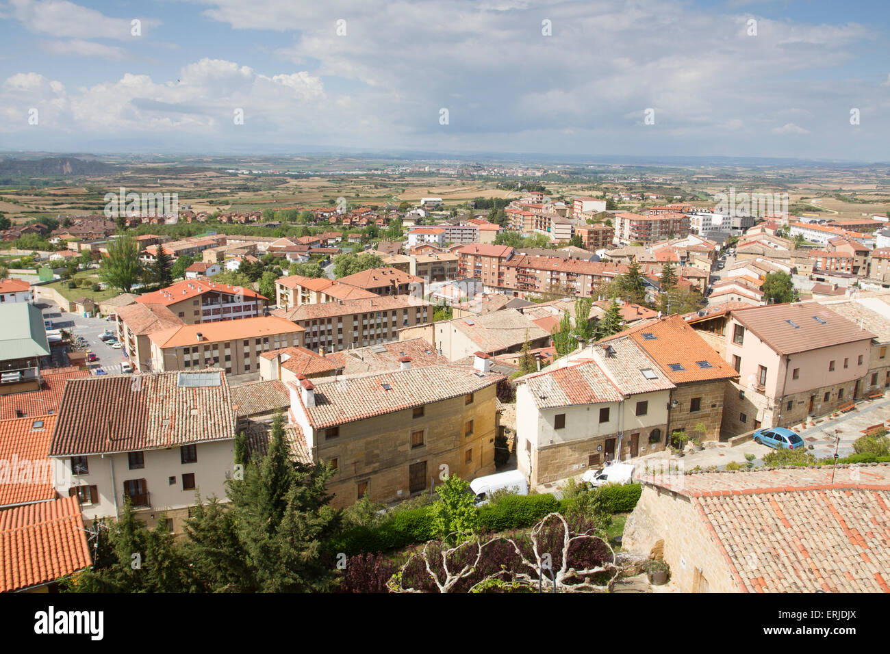 Aerial view of Labastida village, Alava, Basque Country Stock Photo - Alamy