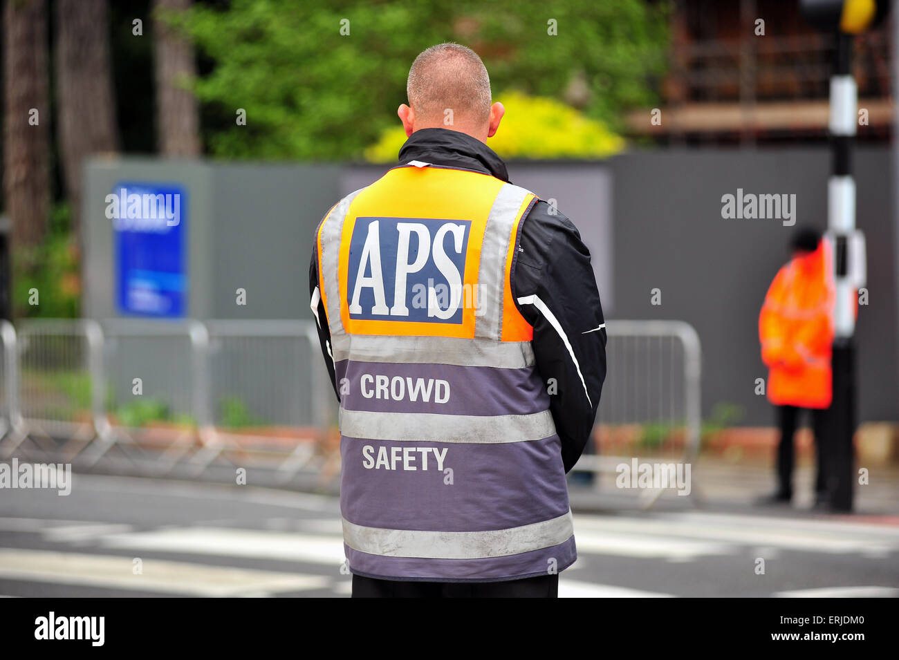 A private security guard attending a Royal visit to the Clifton ...