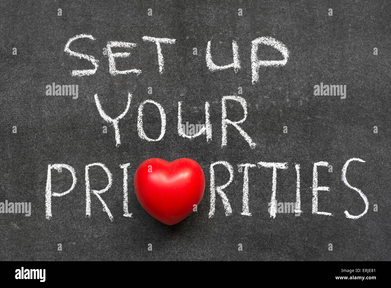 Set up your priorities hi-res stock photography and images - Alamy