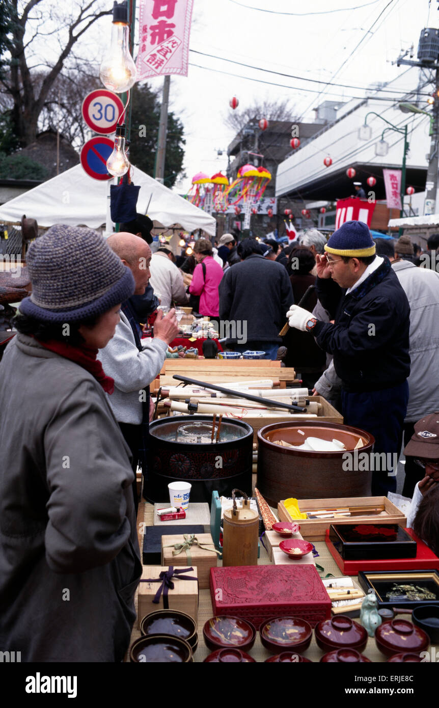 Japan, Tokyo, Setagaya flea market Stock Photo - Alamy