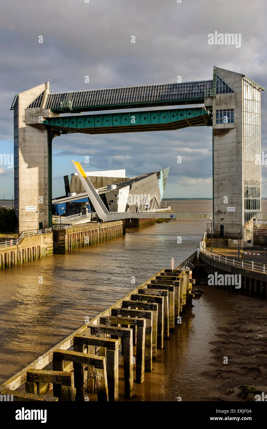 The Deep aquarium and tidal barrier on the River Humber, Hull Stock ...