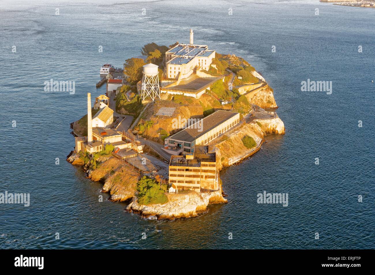 Alcatraz prison aerial hi-res stock photography and images - Alamy