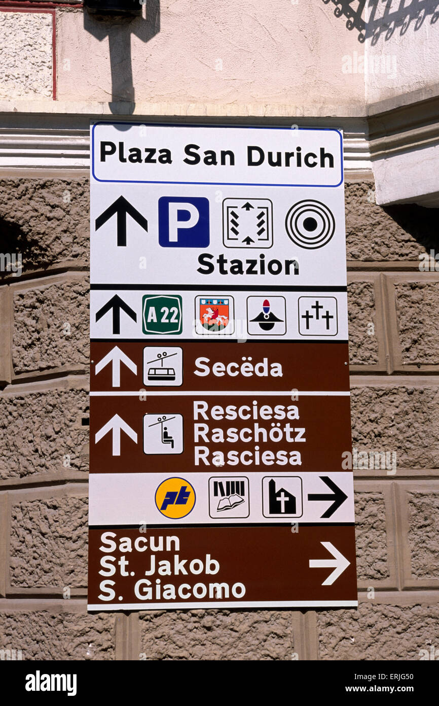 Ladin sign hi-res stock photography and images - Alamy