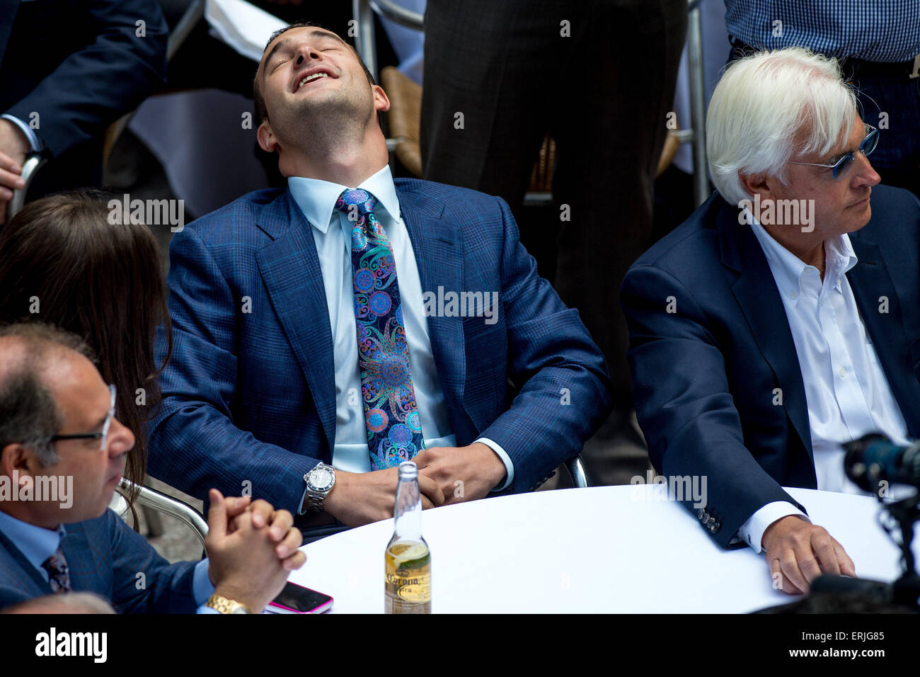 New York, NY, USA. 3rd June, 2015. JUNE 3, 2015: Justin Zayat gives a ...