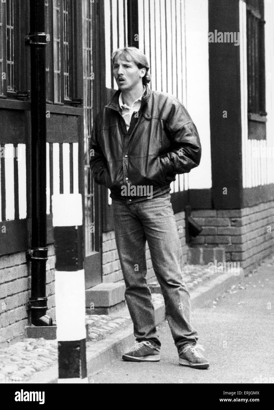 Birmingham City footballer Robert Hopkins. October 1985 Stock Photo - Alamy