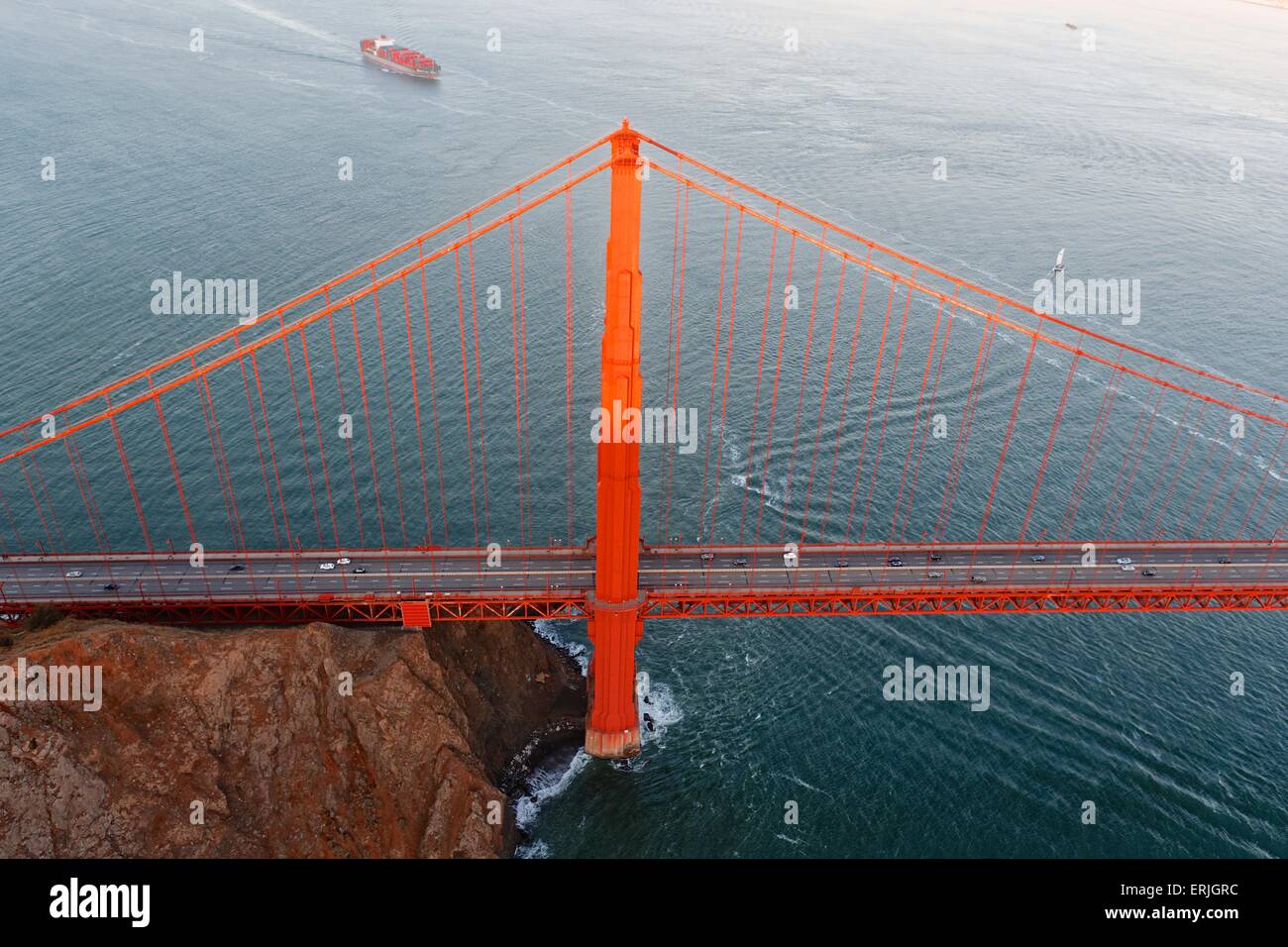 Aerial view of golden gate bridge hi-res stock photography and images ...