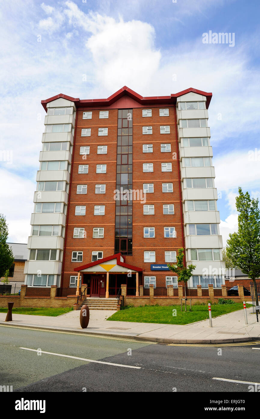 Modern apartment tower block design, West Midland, UK Stock Photo - Alamy