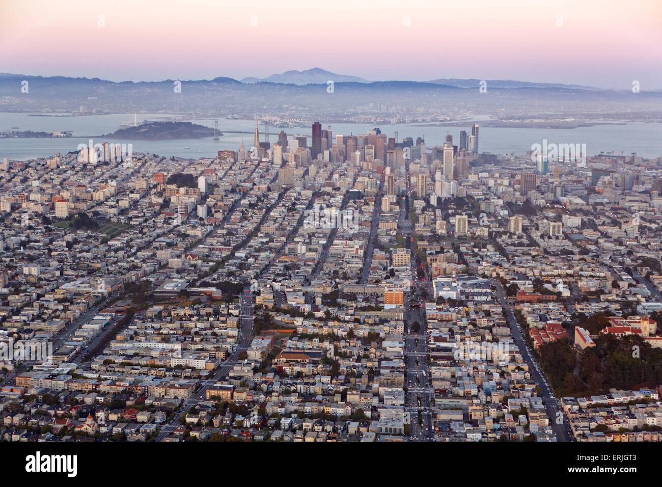 Aerial view downtown san francisco hi-res stock photography and images ...