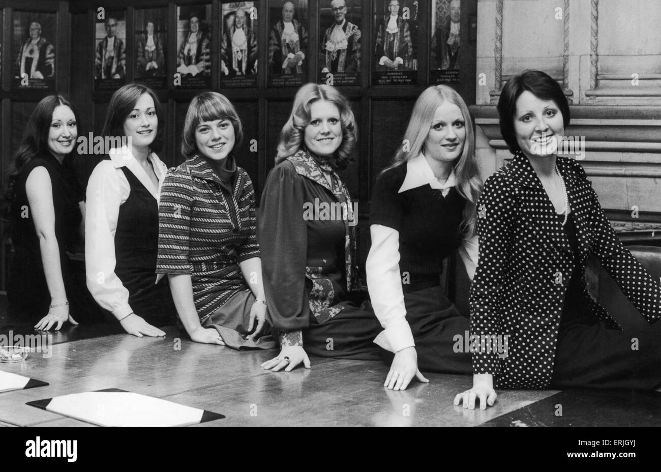 Six of the best. The six girls who won their way through to the finals ...