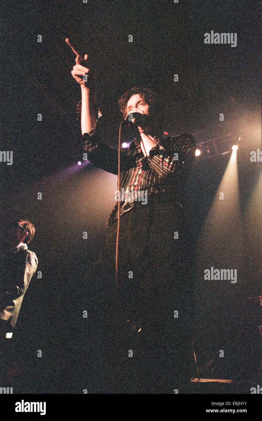Pulp play the Clickimin Centre, Shetland, 13th August 1996. Lead Singer ...