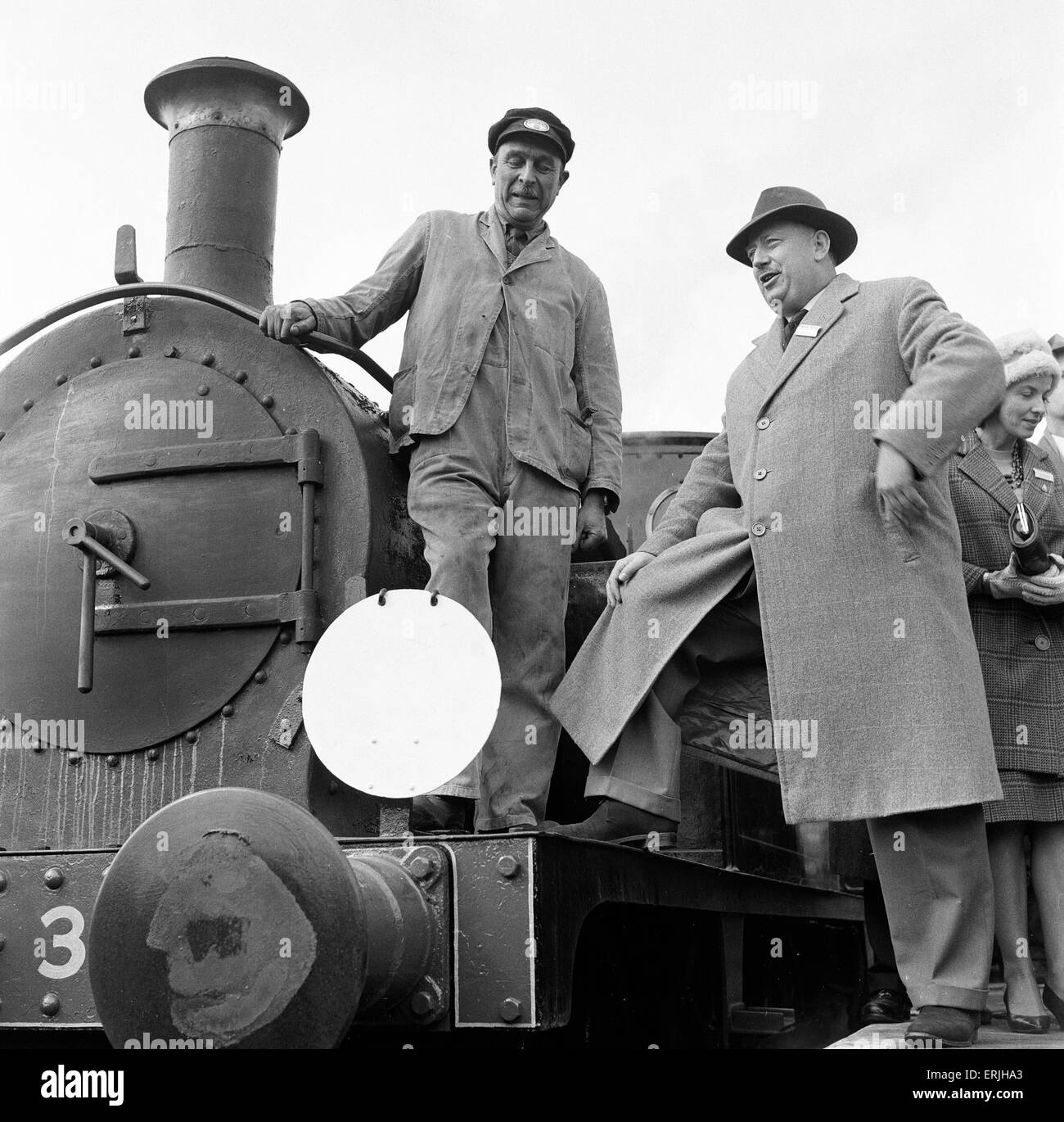 Dr Richard Beeching, Chairman of British Railways, Photo-call visiting ...