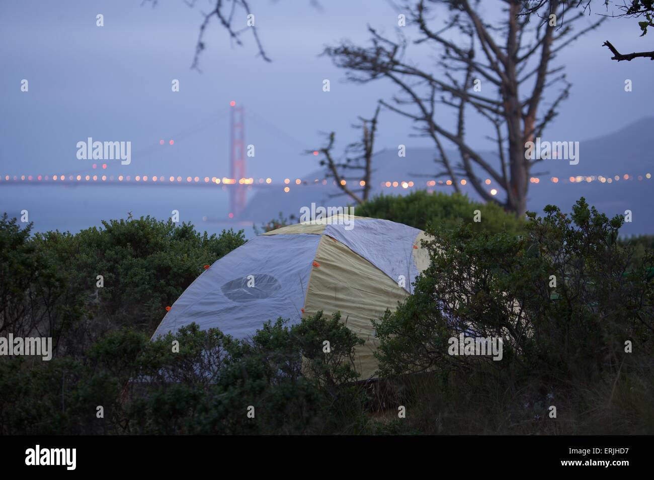 Camping on Angel Island State Park in San Francisco Bay, California ...