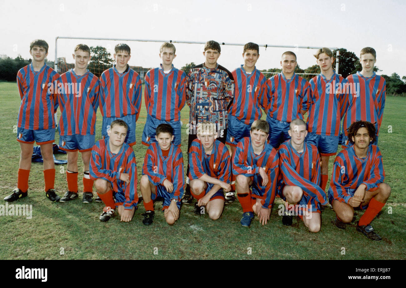 1990s game sport sporting team teenage under 15 football hi-res stock ...