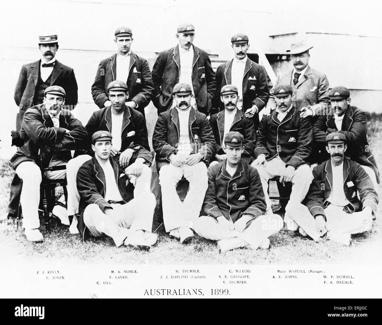 The Australia cricket team of 1899 Stock Photo - Alamy